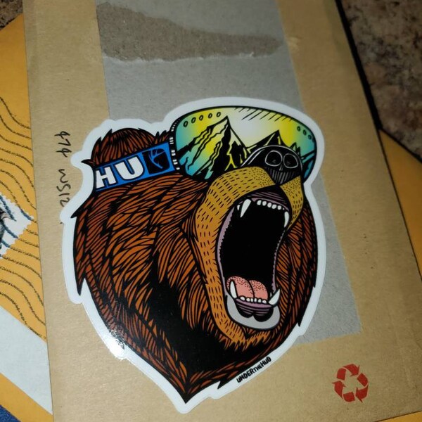 Bear Goggles Original Sticker - Etsy