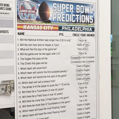 Deluxe Super Squares Football Pool Game Numbered Printable Instant ...