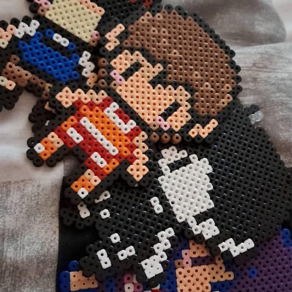 Omori (DREAM / HEADSPACE) Characters From Perler Beads, Perler Videogames, Aubrey, Kel, Hero ...
