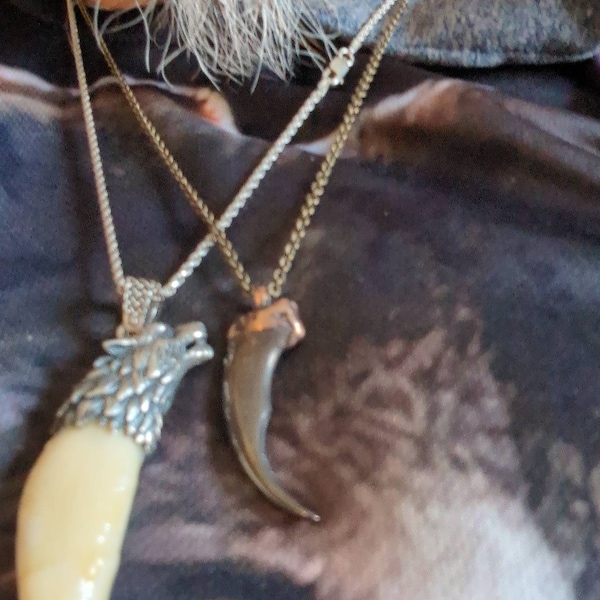 Velociraptor Dinosaur Claw Necklace in Solid Sterling Silver ...