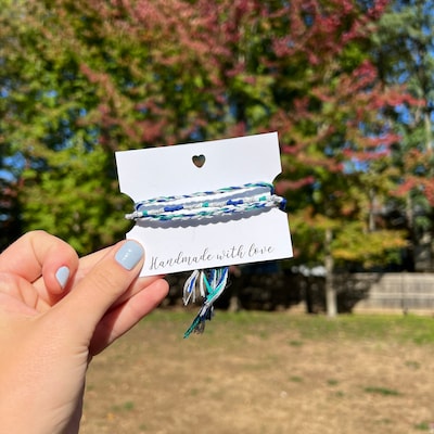 Custom Bracelet Card for Stretch Type Bracelet, Custom Jewelry Display ...