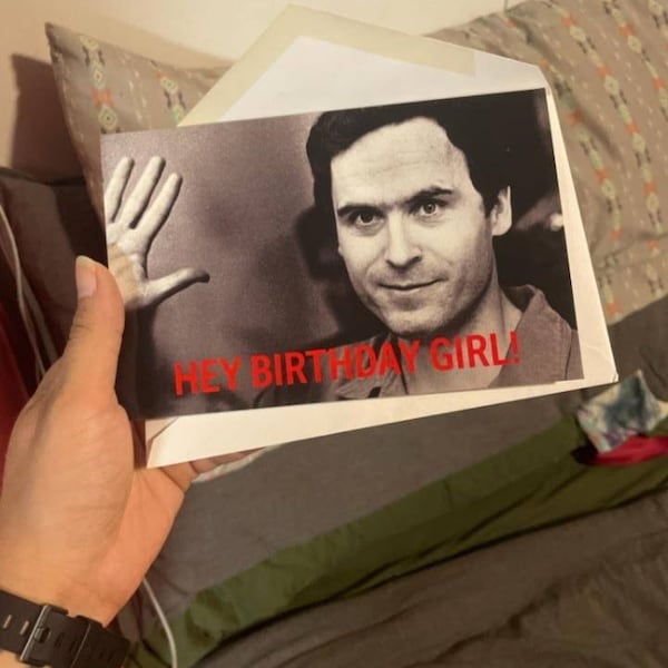 Serial Killer Birthday Card - Horror - Ted Bundy - Lovers - Friendship ...