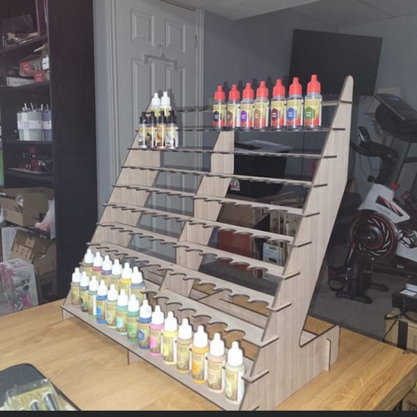 135 Bottles, 10 Layers Vallejo Bottle Paint Rack, Essential Oil Display ...