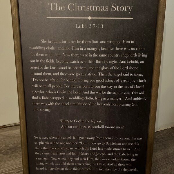 The Christmas Story Framed Wood Sign | Holiday Decor | 372 - Etsy