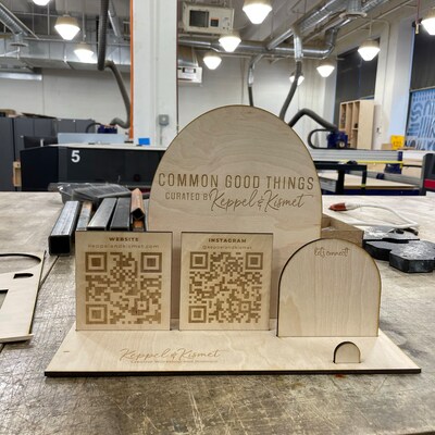 QR Sign for Business Laser File Social Sign Laser File QR Code Laser ...