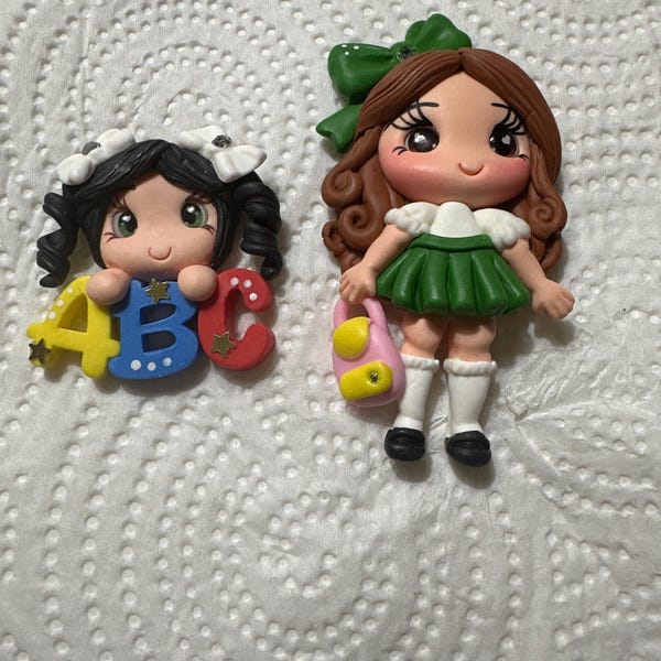 Clays for Bows, Patriotic Clay Doll, Clay Center, Bow Embellishment ...