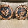 U.S. Air Force Emblem Wood Carved Plaque, Veteran Wall Art, Service ...