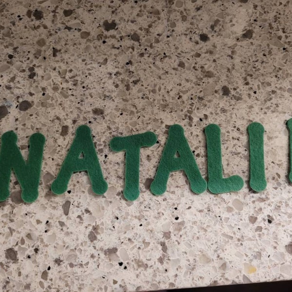 Stick on Letters, Adhesive Backed Felt Letters, Peel and Stick Die Cut ...