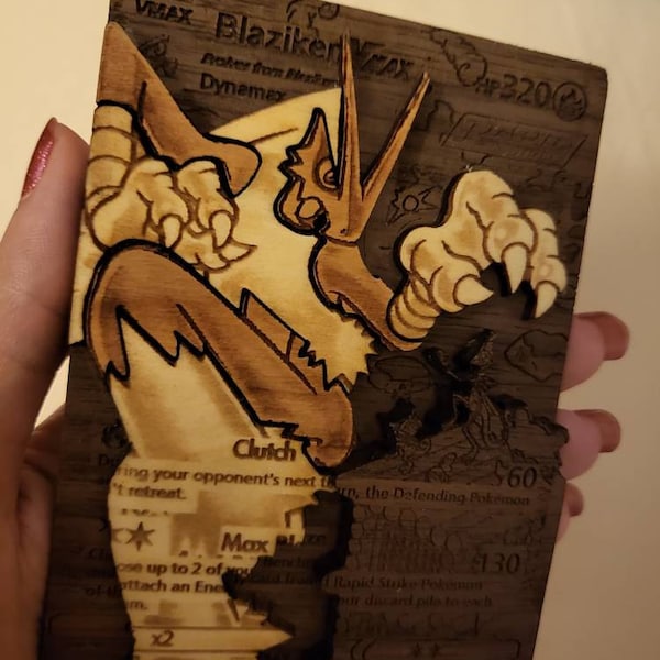 Custom Wooden Pokemon Cards - Etsy
