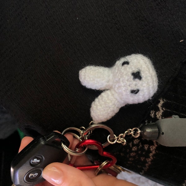 Crocheted Mini Miffy Keychain - Etsy