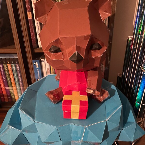 Record Player Papercraft Model Record Player Low Poly Sculpture Player ...