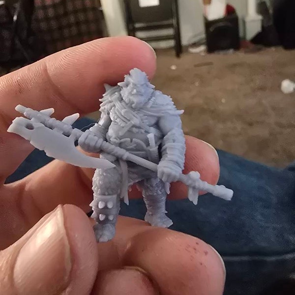 Bugbear Miniature | 3D Printed Dnd Mini | Fantasy Barbarian, Fighter ...