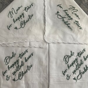 Loving Memory Gift/ Funeral Handkerchief/ in Memory Funeral ...