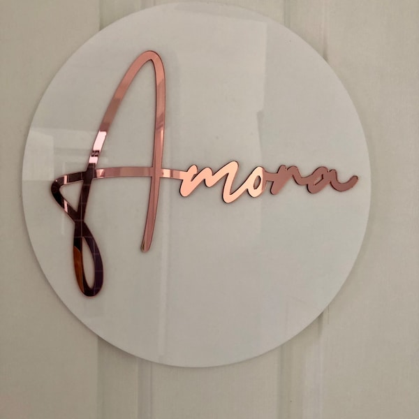 Double Layer Round Acrylic Birthday Sign | 21st | Milestone Sign ...