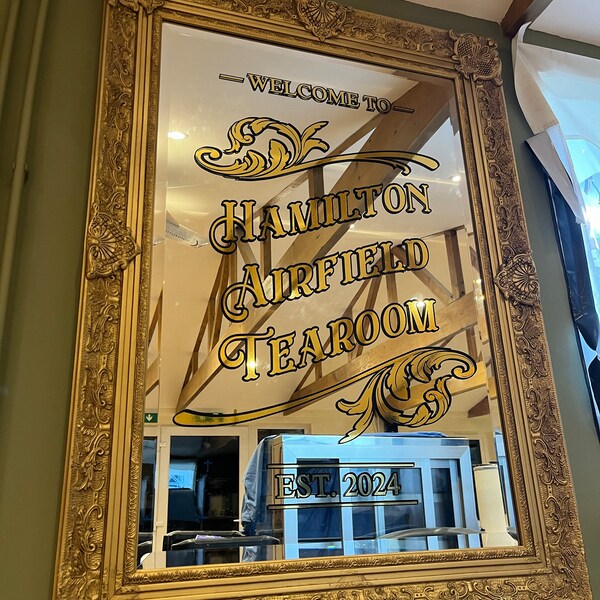 Gold Chrome Vinyl Victorian Gothic Frame | Custom Pub Logo & Bar Design ...