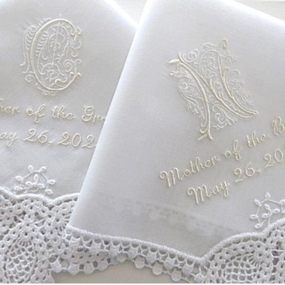 Hankie / Hankies for Bride / Hankerchief /handkerchiefs With Monogram ...