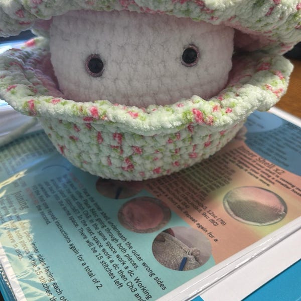 Giant Clam & Mini Clam Crochet Pattern PDF – Amigurumi Sea Creature, No ...