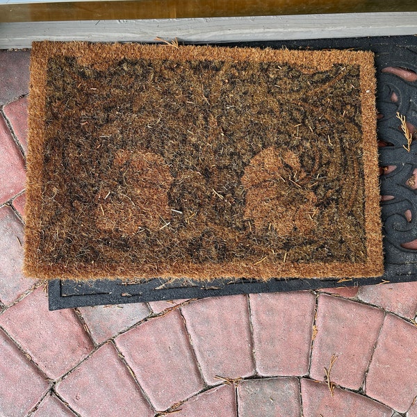 Vintage Floral Doormat, Greenery Welcome Mat, Boho Porch Decor, New ...