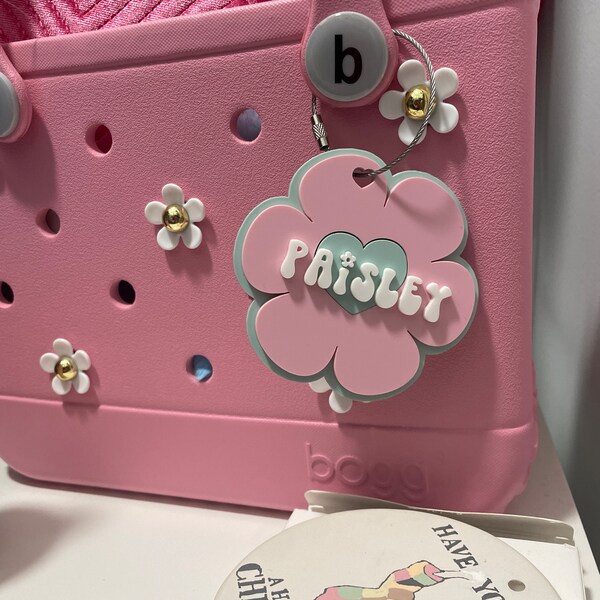 Daisy Custom Bag Tag | Bogg Bag Tag Charm| Acrylic Keychain| Groovy ...
