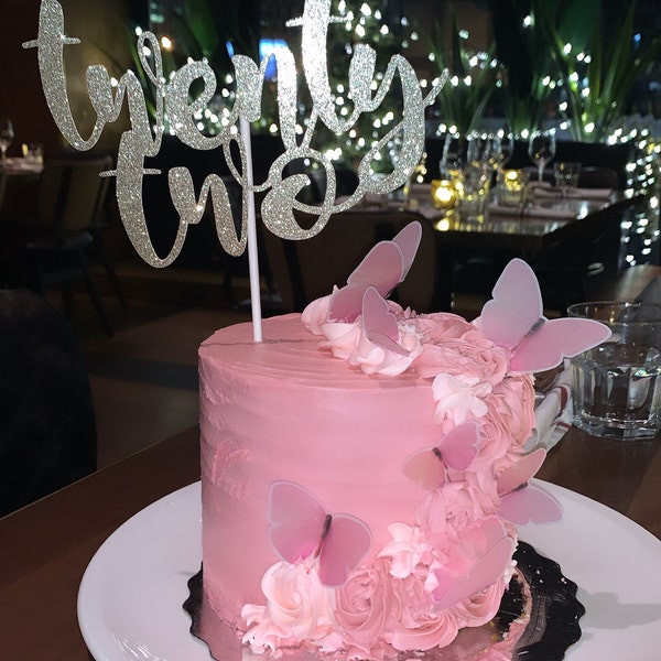 Twenty One Cake Topper, Twenty Two Cake Topper, Twenty Three Cake ...