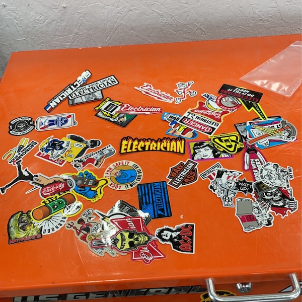 NEW ELECTRICIAN Hard Hat Stickers, 55+ Hardhat Sticker and Decals ...