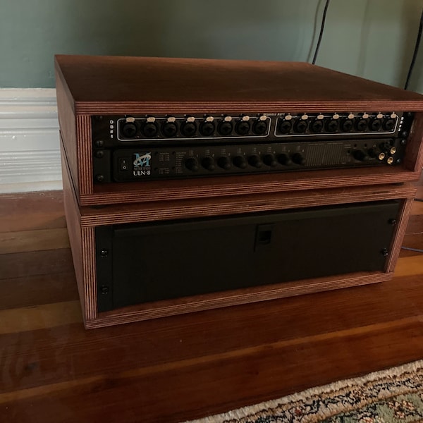 Desktop Studio Rack | 1U - 6U Handmade Solid Wood | Quick Turnaround ...