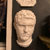 Female Head Plaster Cast // Bust Sculpture // Portrait // Standing ...