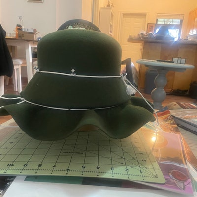 Flat Brim Block BB13 3.5 or 2.5 Wide Brim Boater Brim Block Fedora Brim ...