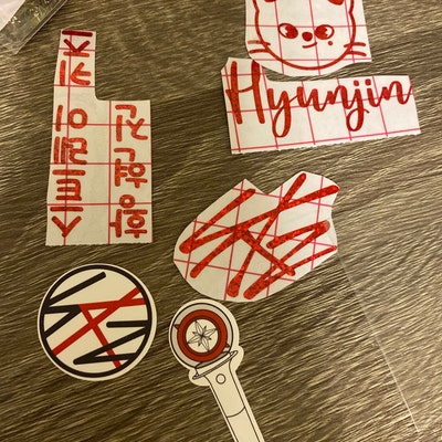 5 Decals Set Stray Kids SKZ SKZOO for Stay Nachimbong Lightstick Vinyl ...