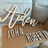 Custom Name Sign, First & Middle Name. Personalized Name Sign ...