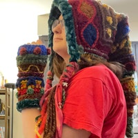 PATTERN: Fae Elf Hood / Long Hood / Freeform Crochet / Crochet - Etsy ...