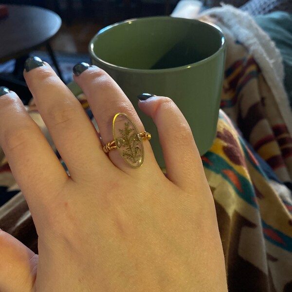 Cool Plant Earrings Studs Resin Pressed Flower Earring Green Leaf Jewelry Real Fern Studs ...