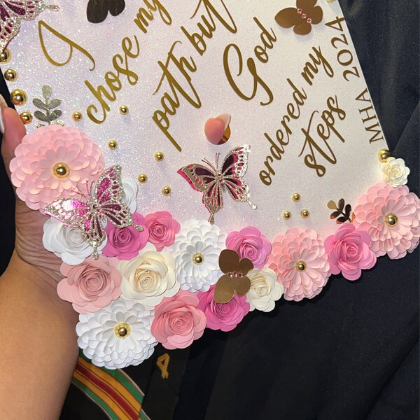 Pink Graduation Cap Topper - Etsy