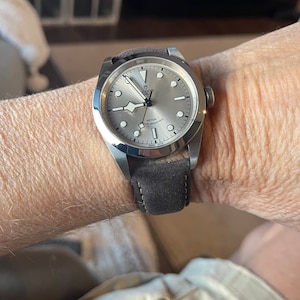 Handmade Copper Brown Italian Leather Watch Strap, Full Grain Leather ...