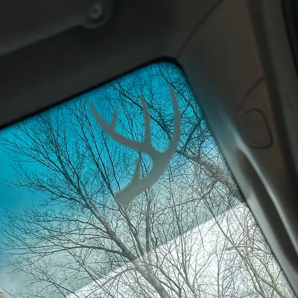 Deer Antlers Decal - Etsy