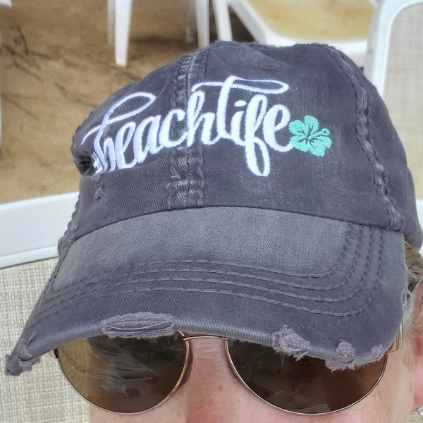 Women's Beach Baseball Cap, #beachlife Baseball Cap, #beach Life Hat ...