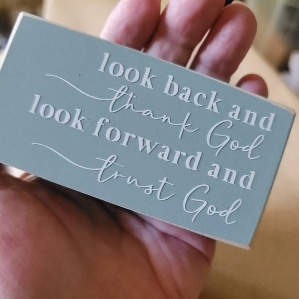 Mini Wood Sign, Hope Simple Cursive Sign, Tiered Tray Sign, Farmhouse ...