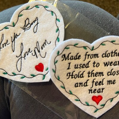 Memory Bear Patch, Memory Blanket, Memory Cushion - Etsy