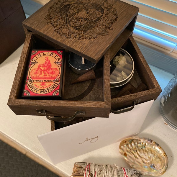 Witch Ambigram Altar Box, Witch Altar Box, Altar Box for Metaphysical ...