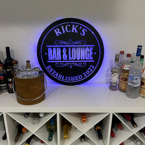 Mountain LED Metal Art Sign / Light up Mountain Metal Sign / Multi ...