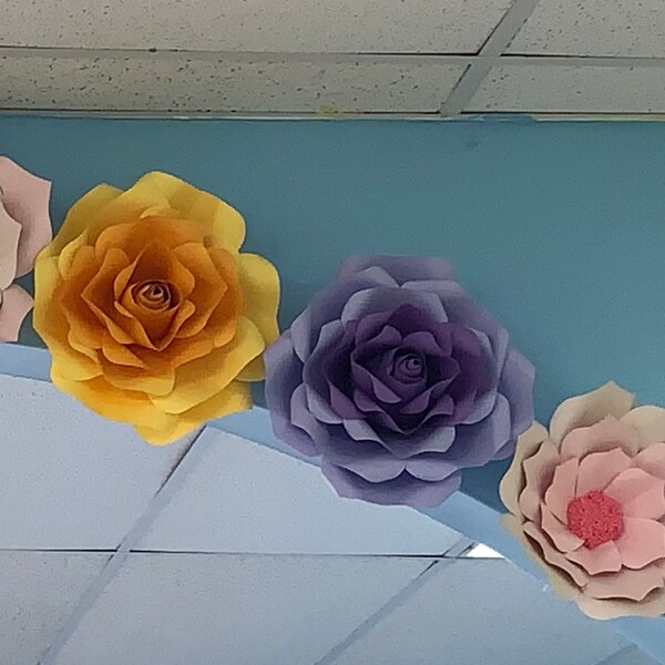 Rolled Rustic Rose Template (PNG Only), DIY Template, Cricut Flower ...