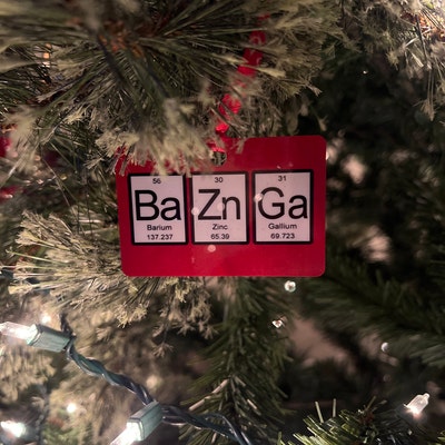Bazinga Periodic Table of Elements Christmas Ornament - Etsy