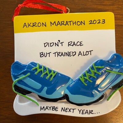 Marathon Runner Half Marathon Runner Personalized Ornament Finished 1st ...