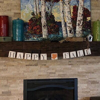 Happy Fall Banner Fall Decor Fall Banner Rustic Fall Sign - Etsy