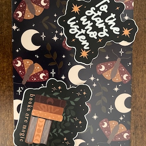 Books Are Magic Waterproof Sticker Bookish Laptop and Water Bottle ...