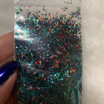 GRASS TUFT Grass Shape Glitter Cute Fun Loose Glitter for Nail Art Hair ...