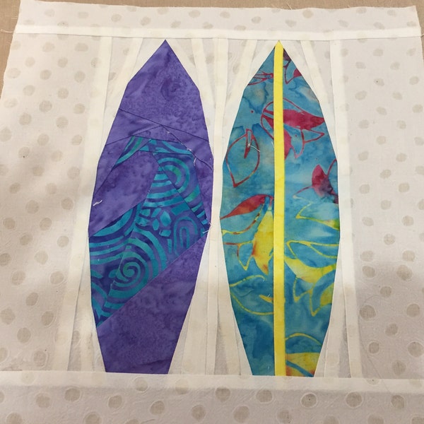 Surfboards Quilt Block Pattern: Beach Theme (PDF Pattern) - Etsy