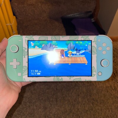 Nintendo Switch Lite Skin Decal Sticker Green Leaf Pastel - Etsy