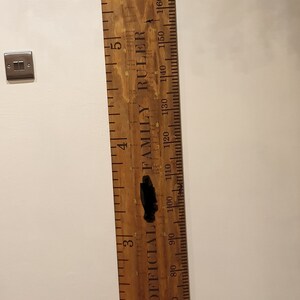 Wooden Height Chart Ruler Oak Finish Personalised Free UK - Etsy