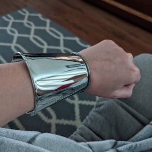 Wide Hand Rolled Stainless Steel Choker Necklace - Etsy